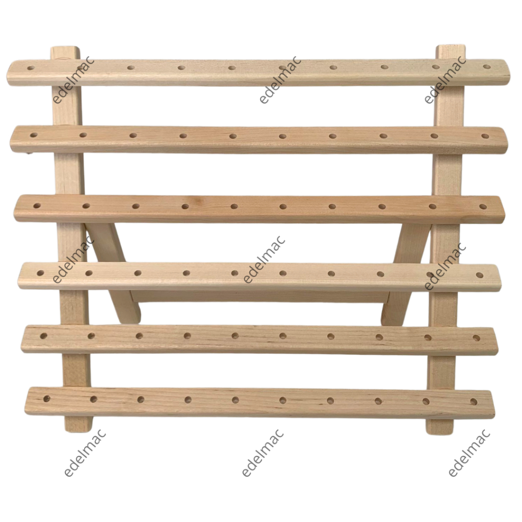 Jual Rak Lipat Penyimpanan Bobbin Benang Jahit Kayu Solid Thread ...