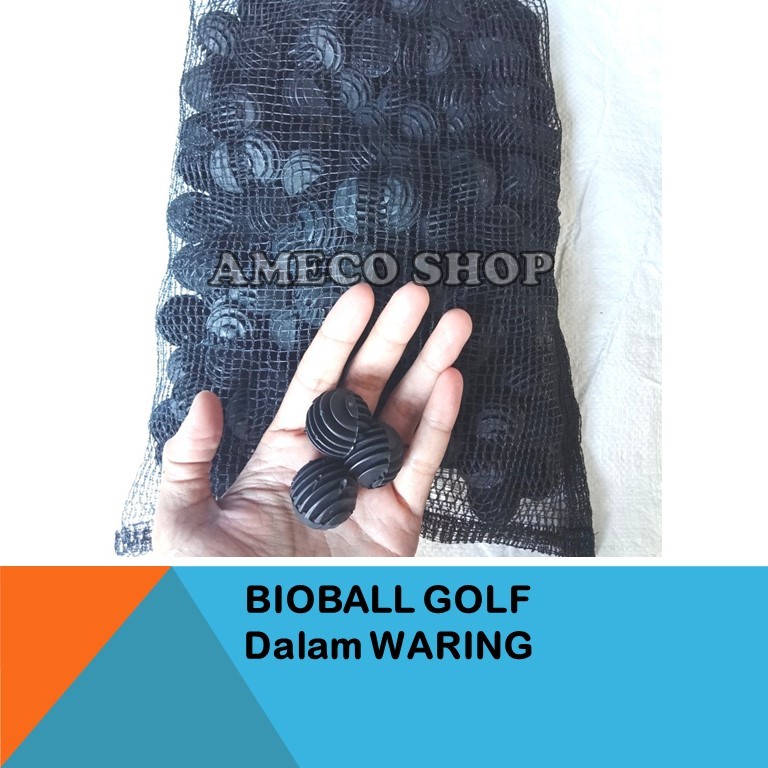 Jual Bioball Bio Ball Filter Bulat Golf Media Filter 1000pcs + Waring ...