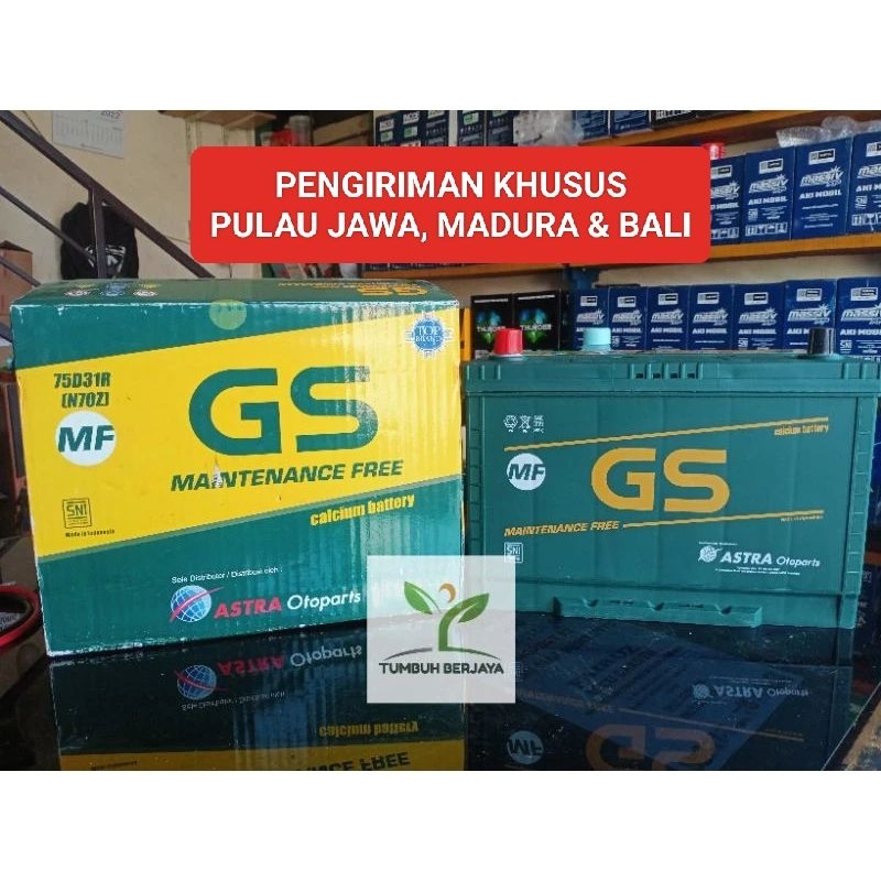 Jual AKI MOBIL KERING GS MF ASTRA N70Z KIJANG L300 KUDA RANGER TRUK DLL | Shopee Indonesia