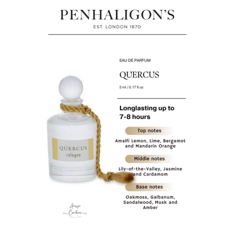 Jual Penhaligon's Quercus for Unisex EDC 5ml | Shopee Indonesia