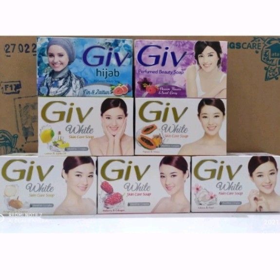 Jual Giv BIRU Sabun Mandi Batang Saffron & Niacinamide 72 gr | Shopee ...