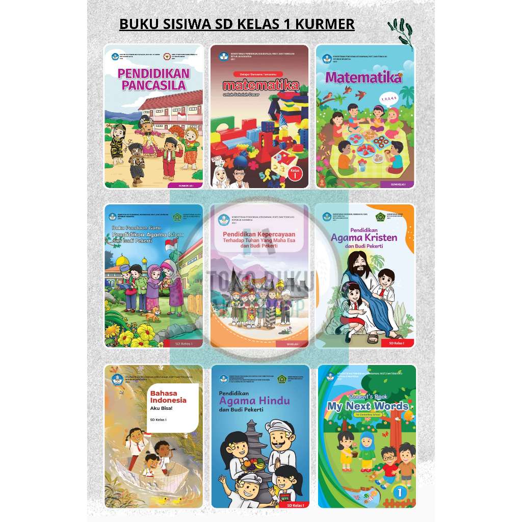 Jual Buku Paket Kurmer Siswa Kelas 1 SD Kemendikbud Kurikulum Merdeka Tahun 2024 | Shopee Indonesia