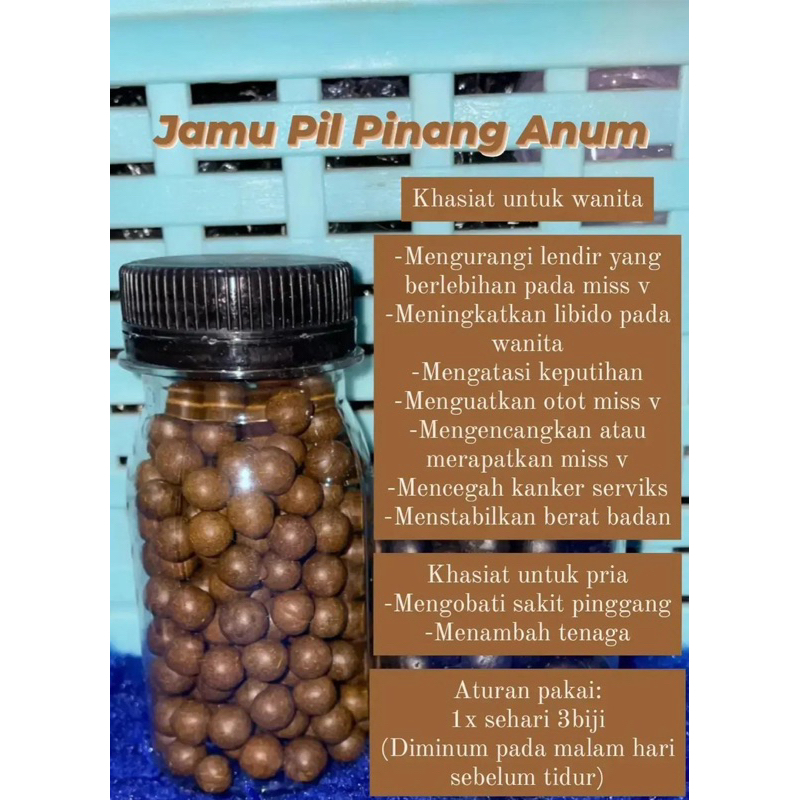 Jual Jamu Pil Pinang Anum isi -+200biji | Shopee Indonesia
