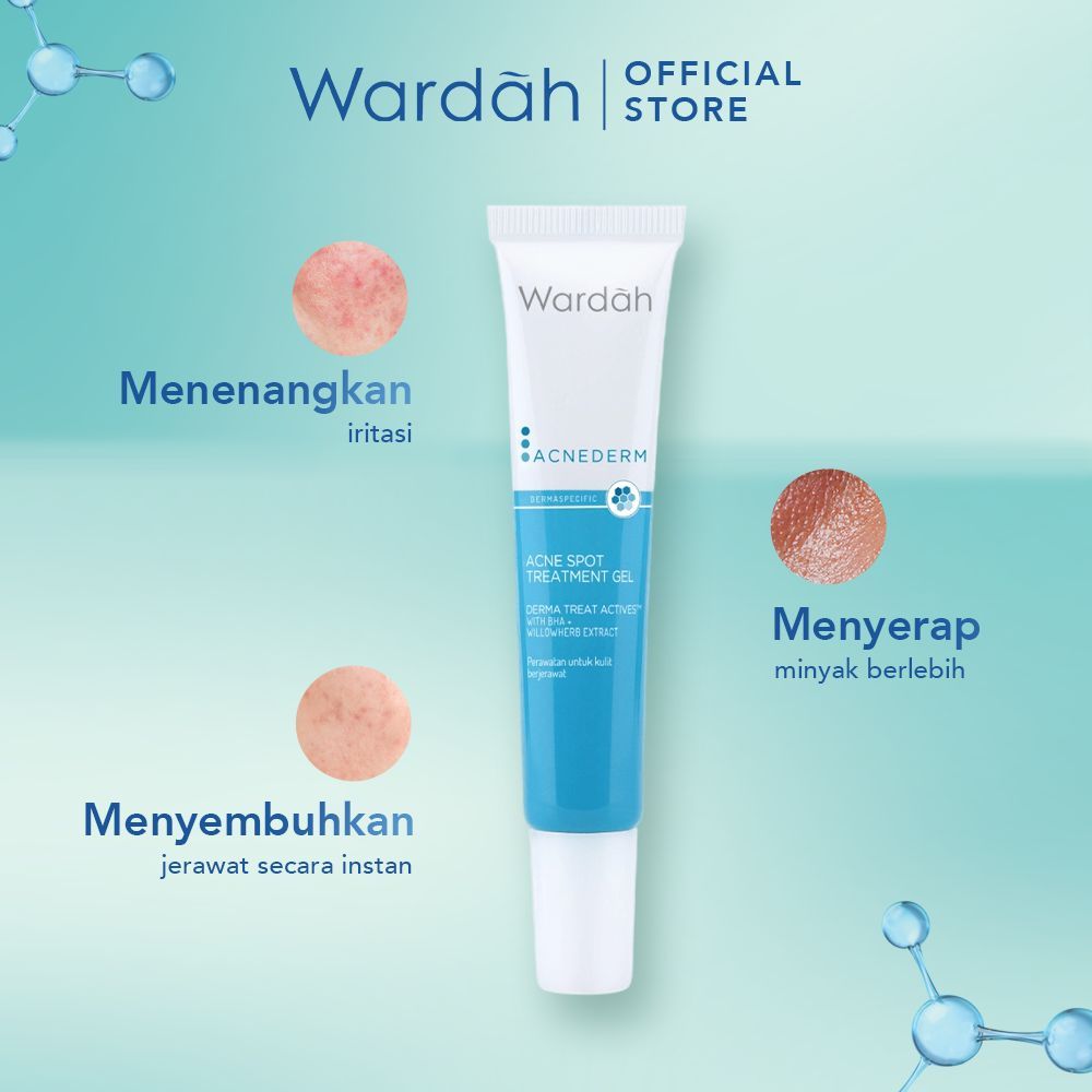 Jual WARDAH Acnederm Series (Spot Gel/Toner/Serum/Moisturizer/Cleanser ...
