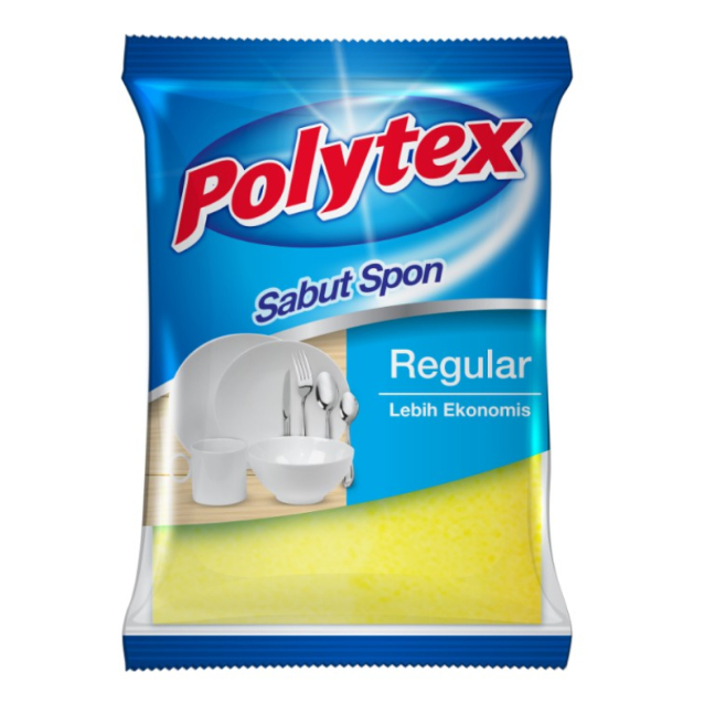 Jual (12 pcs) Sabut cuci piring Spon Polytex Reguler. 1 Pak (12Bks ...