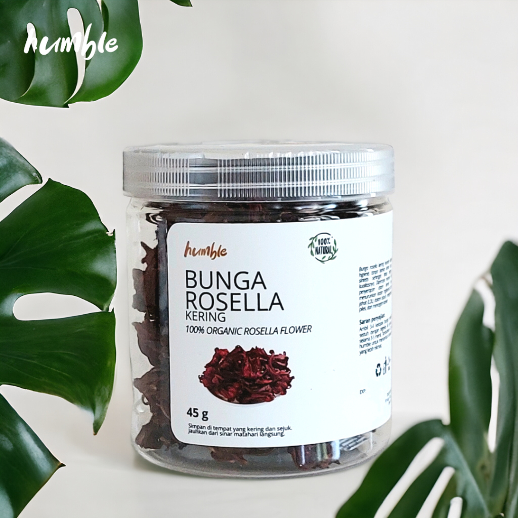 Jual Teh Bunga Rosella 45 gram | Rosella flower pure organik humble ...