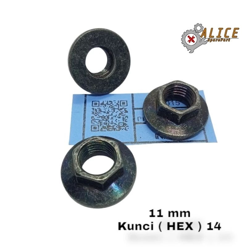Jual ORIGINAL MUR NUT M11 KUNCI 14 MUR COUPLE MESIN COVER BLOK RING ...
