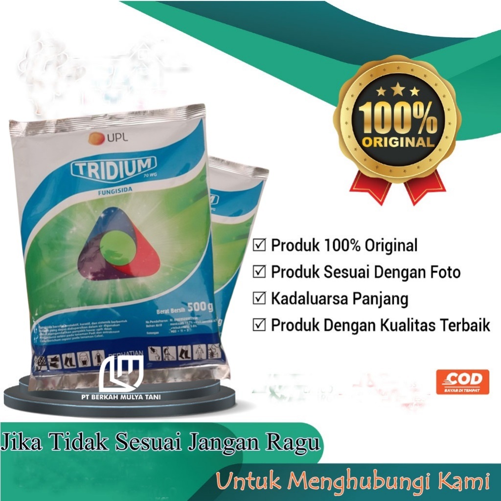 Jual FUNGISIDA TRIDIUM 70 WG 500 GRAM 3 BAHAN AKTIF OBAT PENYAKIT ...