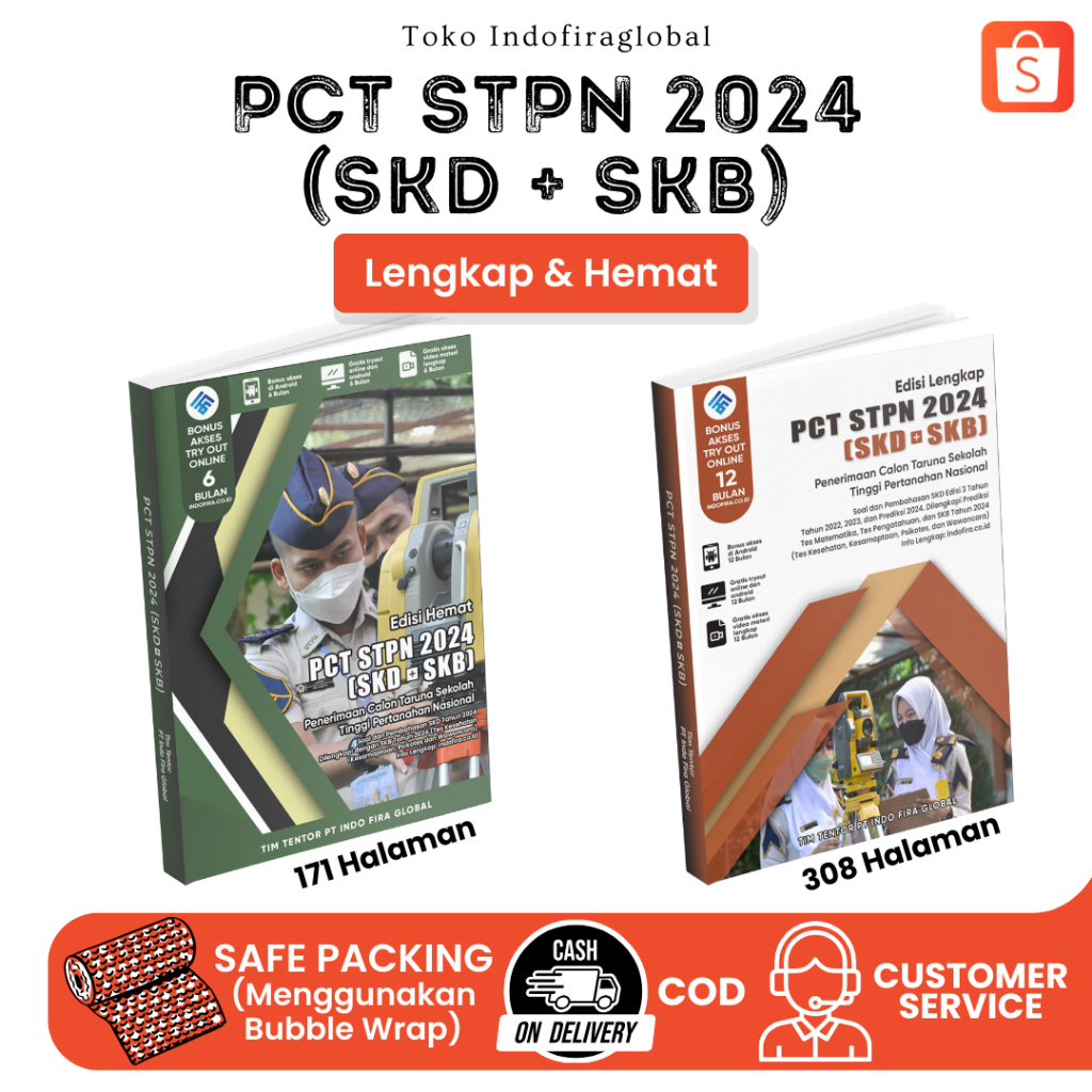 Jual TERBARU Buku PCT STPN 2024 [SKD + SKB] (Edisi Lengkap & Edisi Hemat + Free Akses Online ...