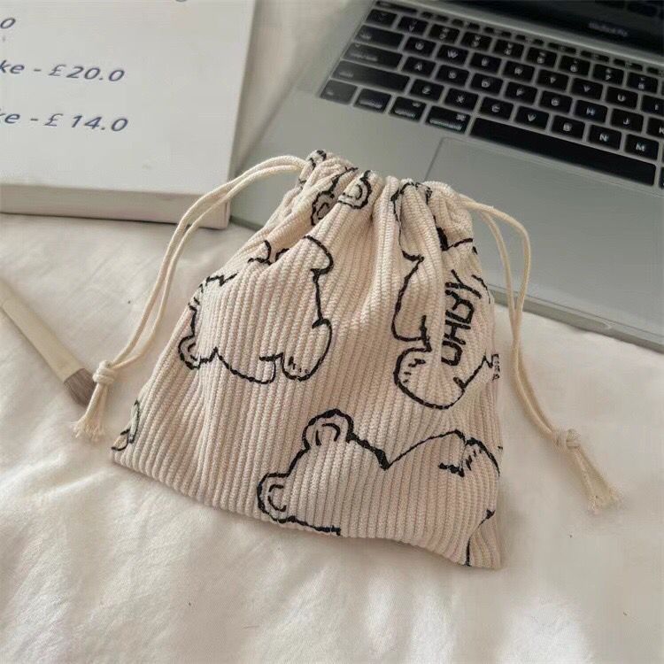 Jual [MILOLI] 1Pcs POUCH SERUT MINI MOTIF VINTAGE FLOWER Canvas Small ...