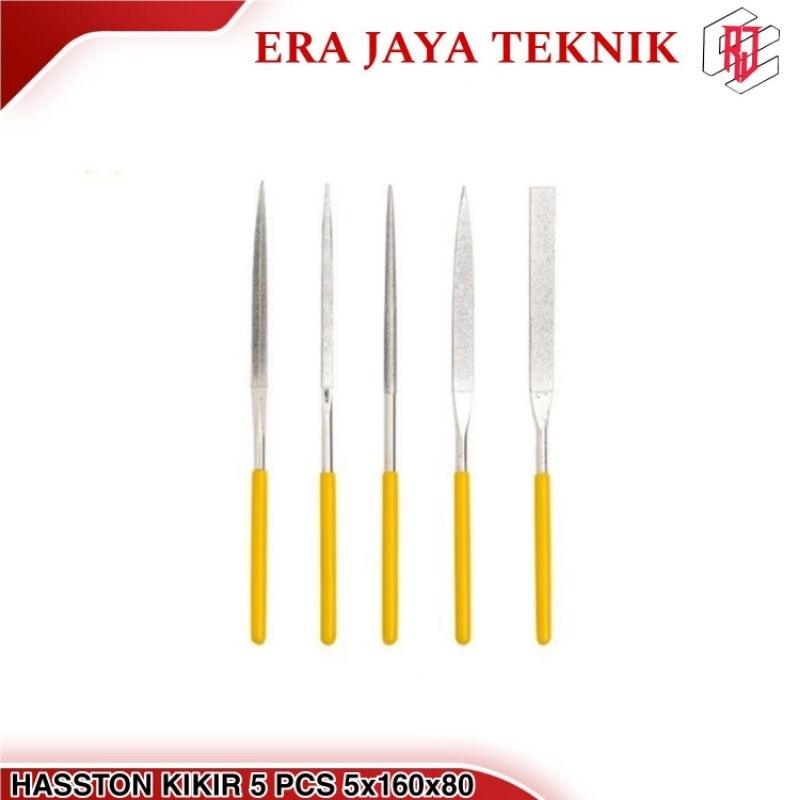 Jual HASSTON Kikir Diamond Set isi 5pcs File 1633-003 160mmx80mmx5mm ...