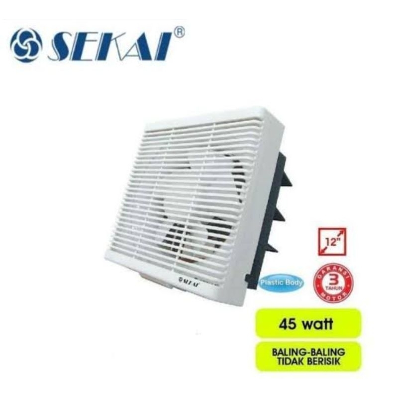 Jual SEKAI EXHAUST FAN/ DINDING-TEMBOK Ukuran 12 Inch WEF-1290 | Shopee ...