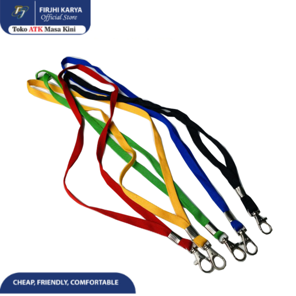 Jual Tali Name Tag Kain - Tali ID Card (Lanyard) | Shopee Indonesia