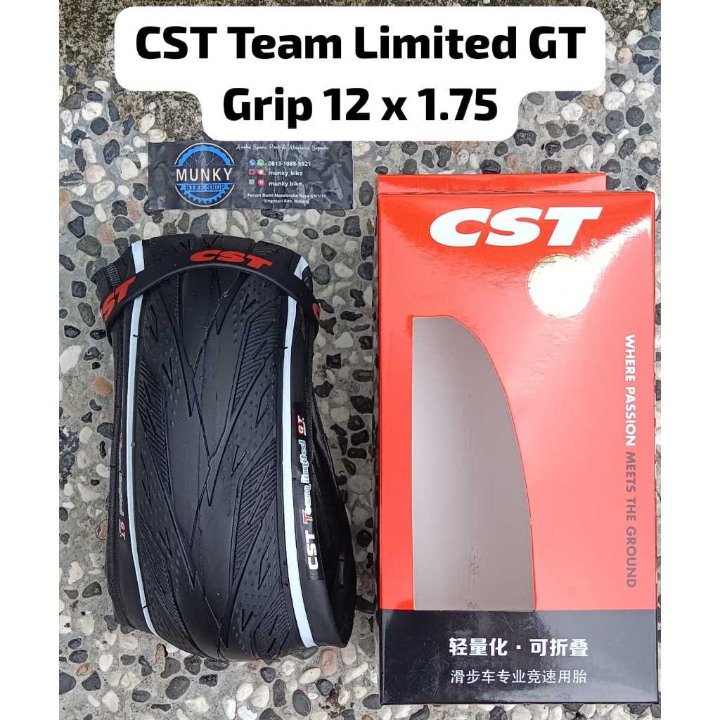 Jual Ban Luar CST Team Limited GT 12x1.75 12 inch 120TPI Folding Kevlar Pushbike Balance Bike ...