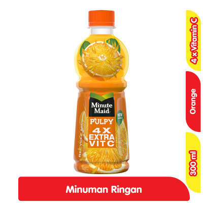 Jual Minute Maid Pulpy Orange Minuman Jus Buah Rasa Jeruk Botol 300 ml ...