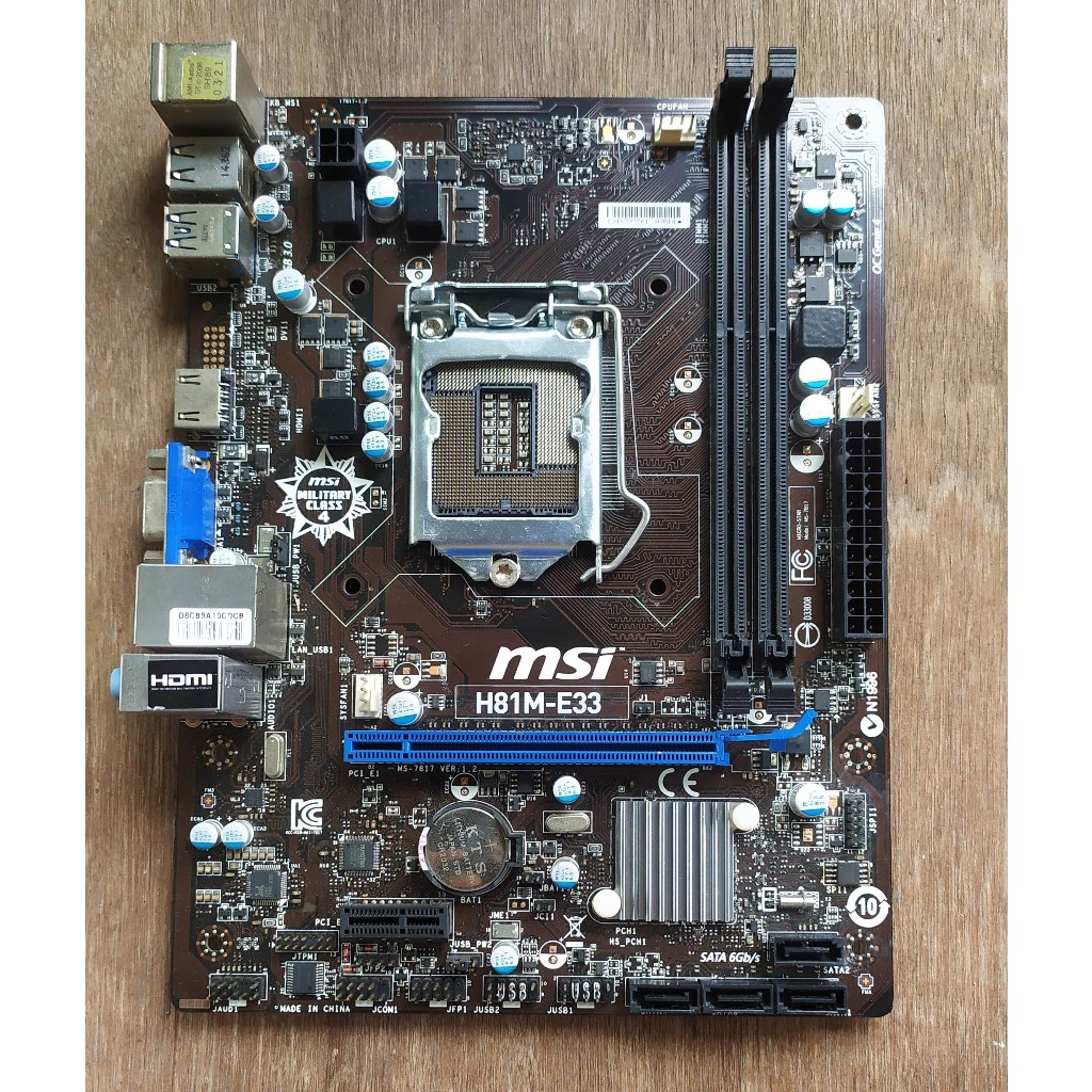 Jual MOBO MOTHERBOARD MSI HB81M-E33 - ASUS H81M-C | Shopee Indonesia