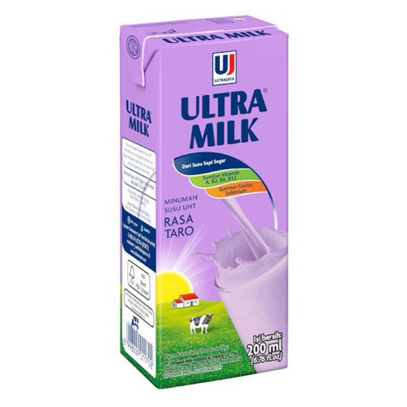 Jual Ultra Milk Susu Uht Rasa Taro 200ml | Shopee Indonesia