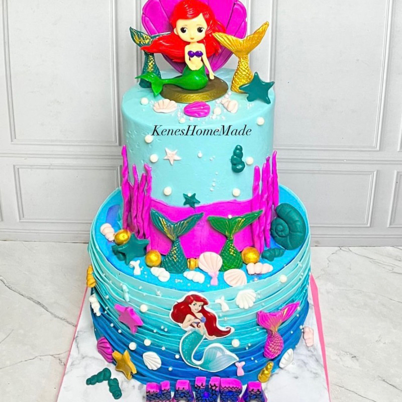 Jual Kue Ulang Tahun Mermaid / Cake Ultah Little Mermaid | Shopee Indonesia