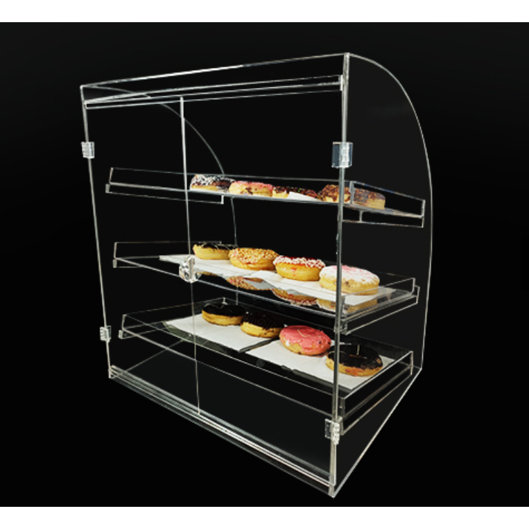 Jual Display kue akrilik 3 rak /Acrylic Food Cupcake Bakery 3 Shelves ...