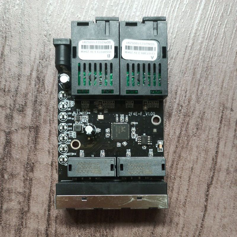Jual htb 2 fo 4 lan 2port fo 2sc poe PCB Saja Tanpa Adaptor new board ...