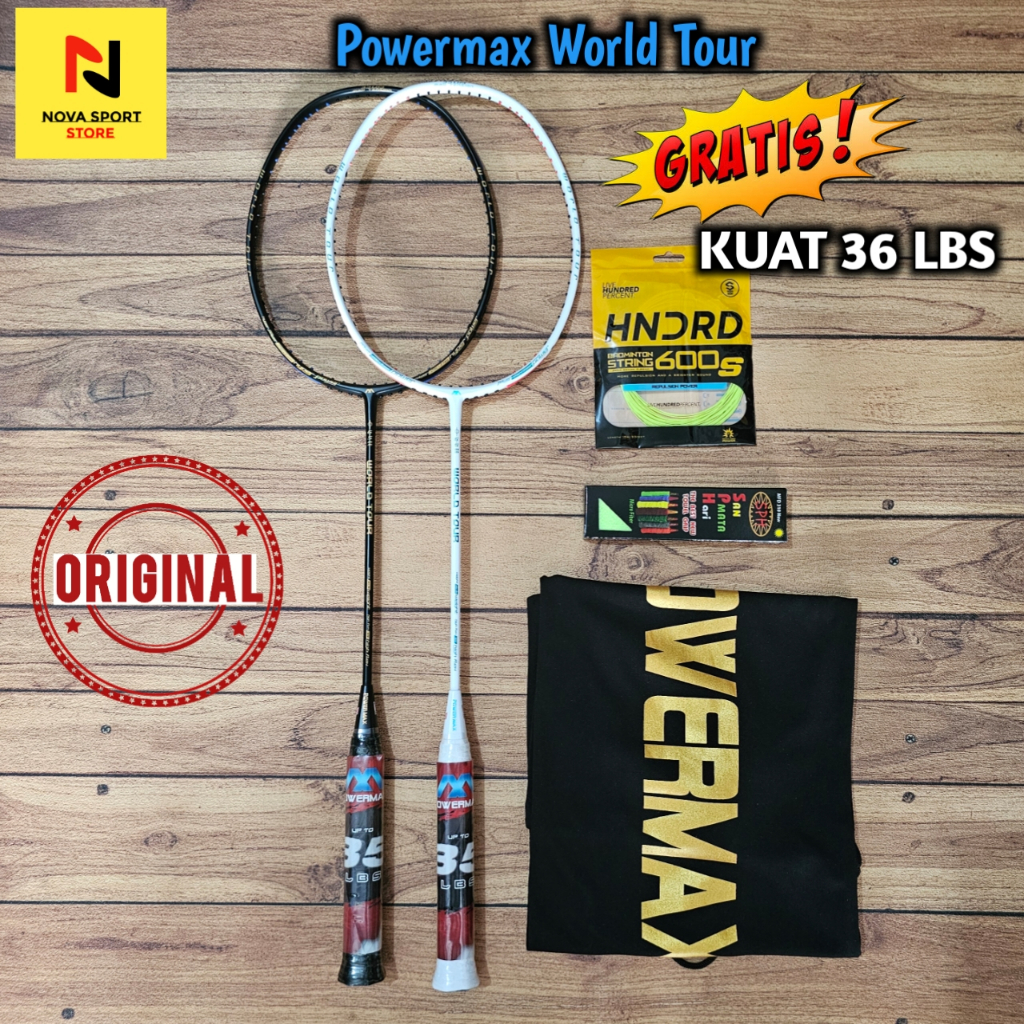 Jual Raket Badminton Powermax World Tour | Shopee Indonesia