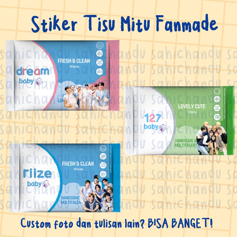 Jual [Pre-Order] Stiker Tissue Mitu untuk kado/freebies konser NCT/WayV ...