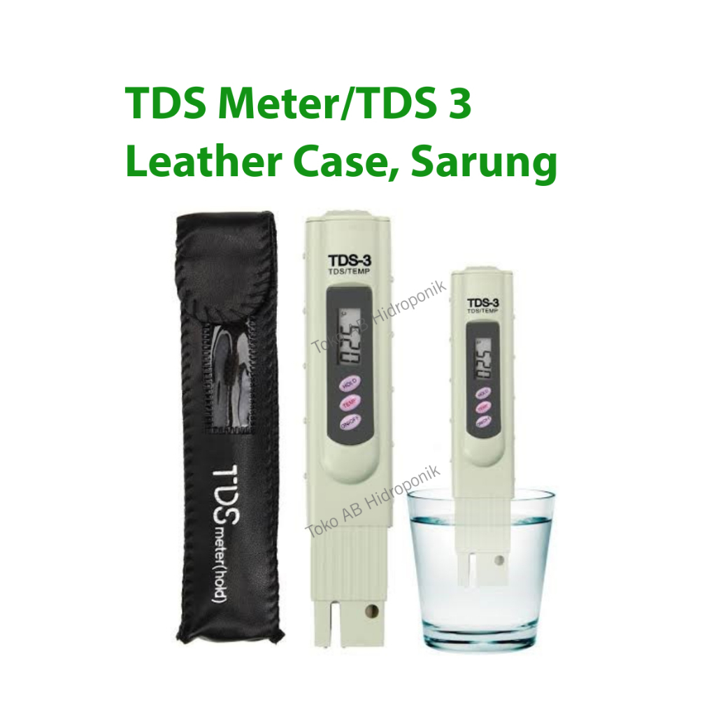 Jual TDS Meter Hidroponik Wadah Sarung / TDS3 / Alat Ukur Kualitas Air ...