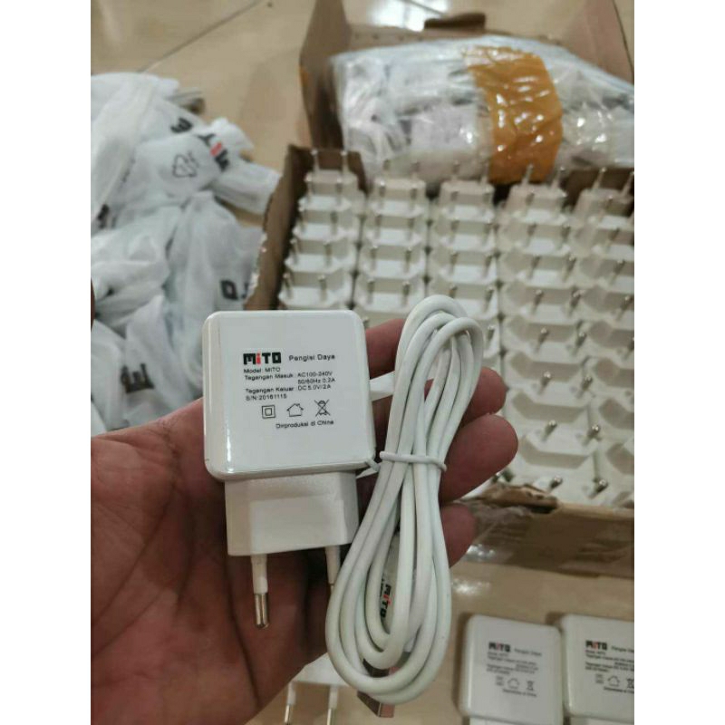 Jual carger plus usb micro ori mito | Shopee Indonesia