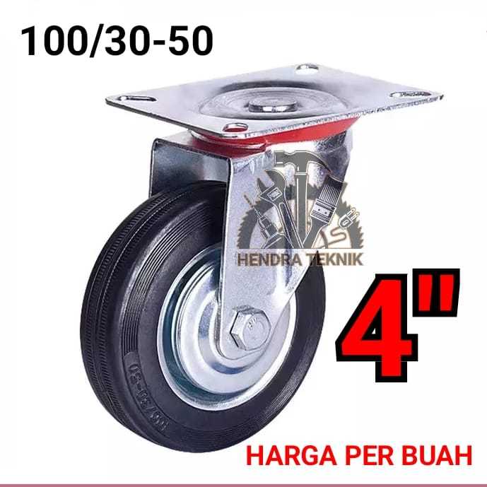 Jual RODA KARET HITAM HIDUP 4".RODA ETALASE 4 INCI.RODA SWIVEL 4 INCH ...