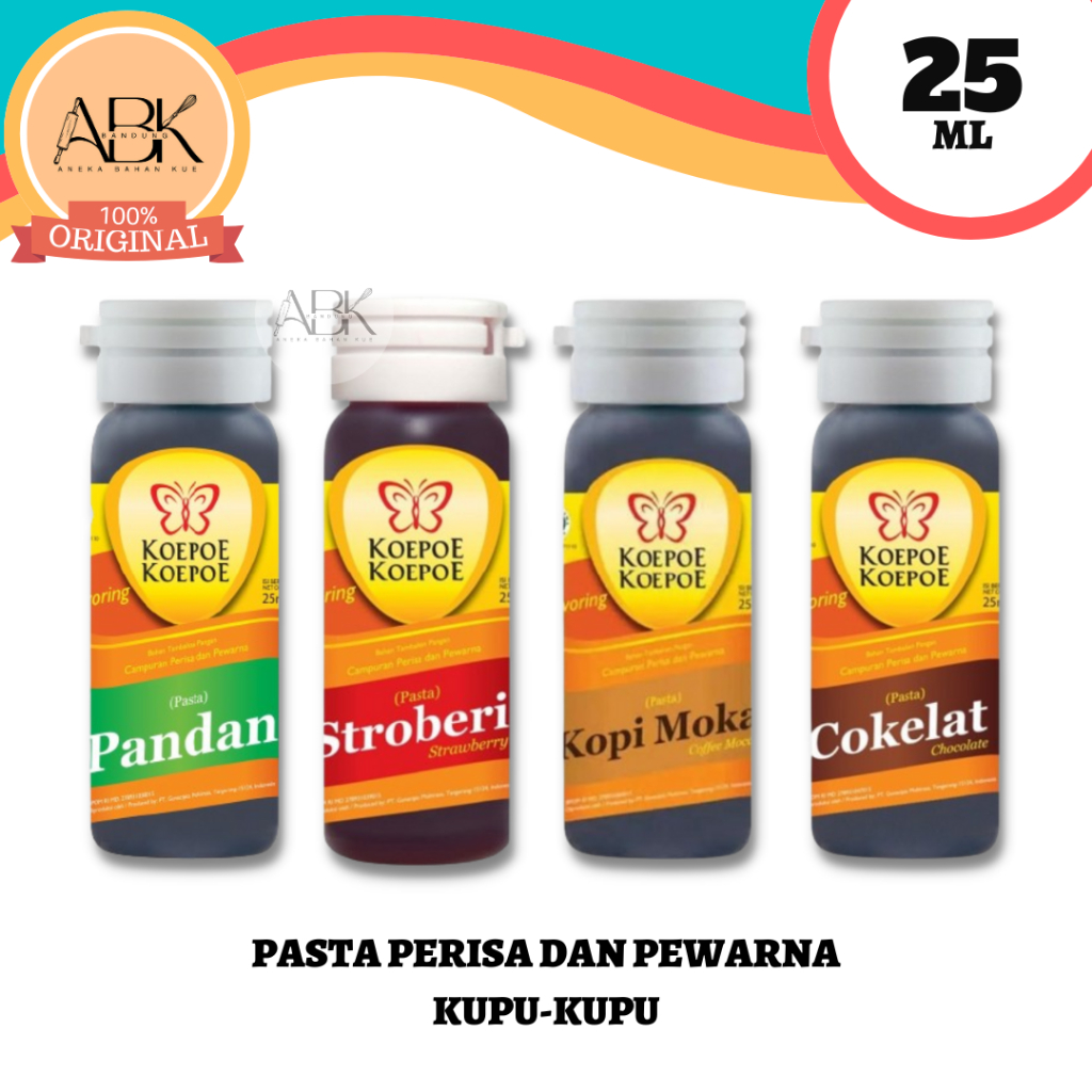 Jual Pasta Perisa dan Pewarna Koepoe-Koepoe 25ml | Shopee Indonesia