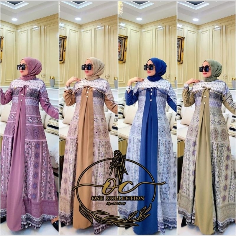 Jual NAURA DRESS BY ONE COLLECTION | Shopee Indonesia