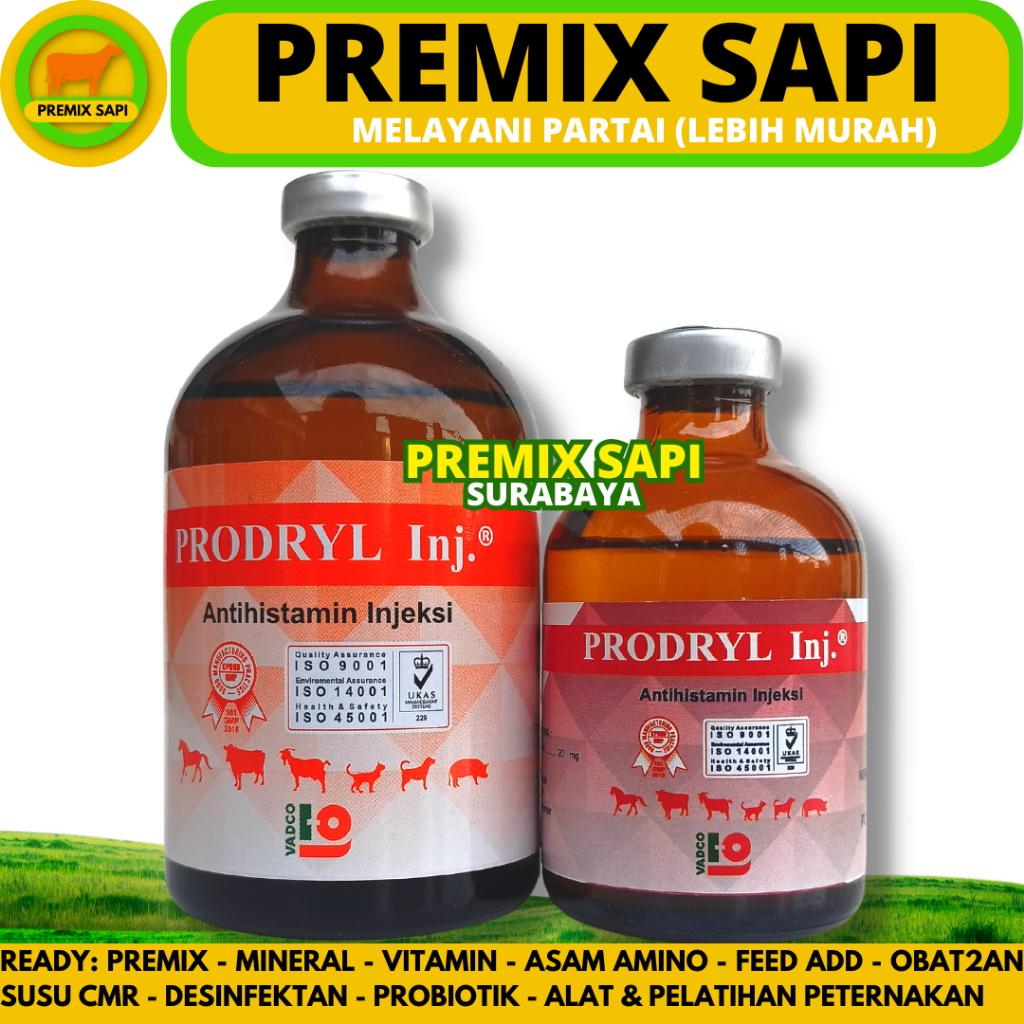 Jual PRODRYL INJ 100ML PRODRYL INJ 50ML VADCO - Antihistamin Anti ...