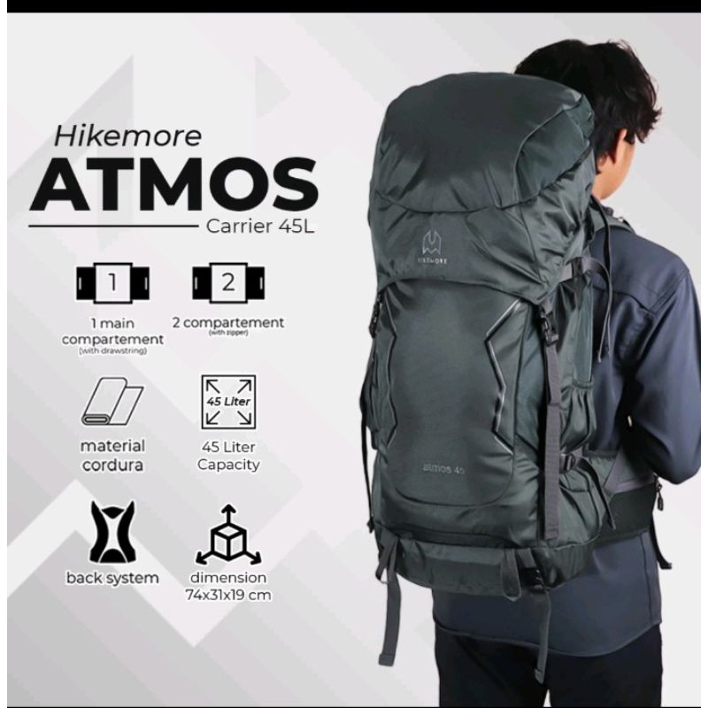 Jual ATMOS BACKPACK CARIER FOR HIKING | Shopee Indonesia