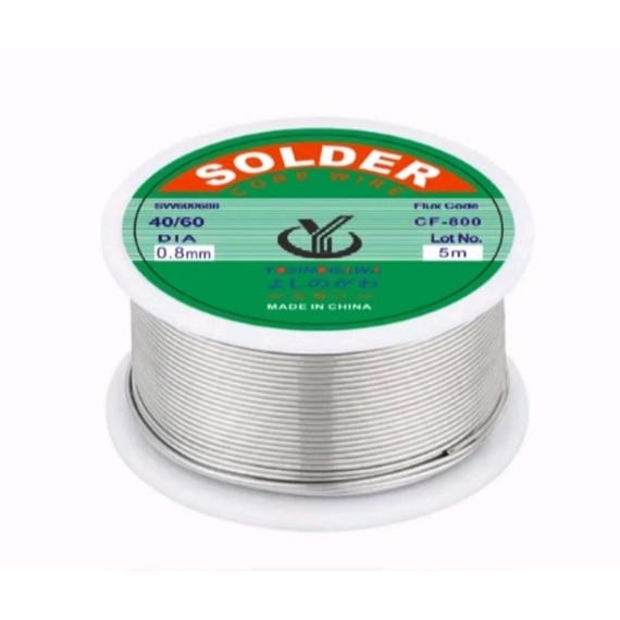 Jual Timah gulung wire timah solder gulung 10m merk yosinagawa 0.8mm ...