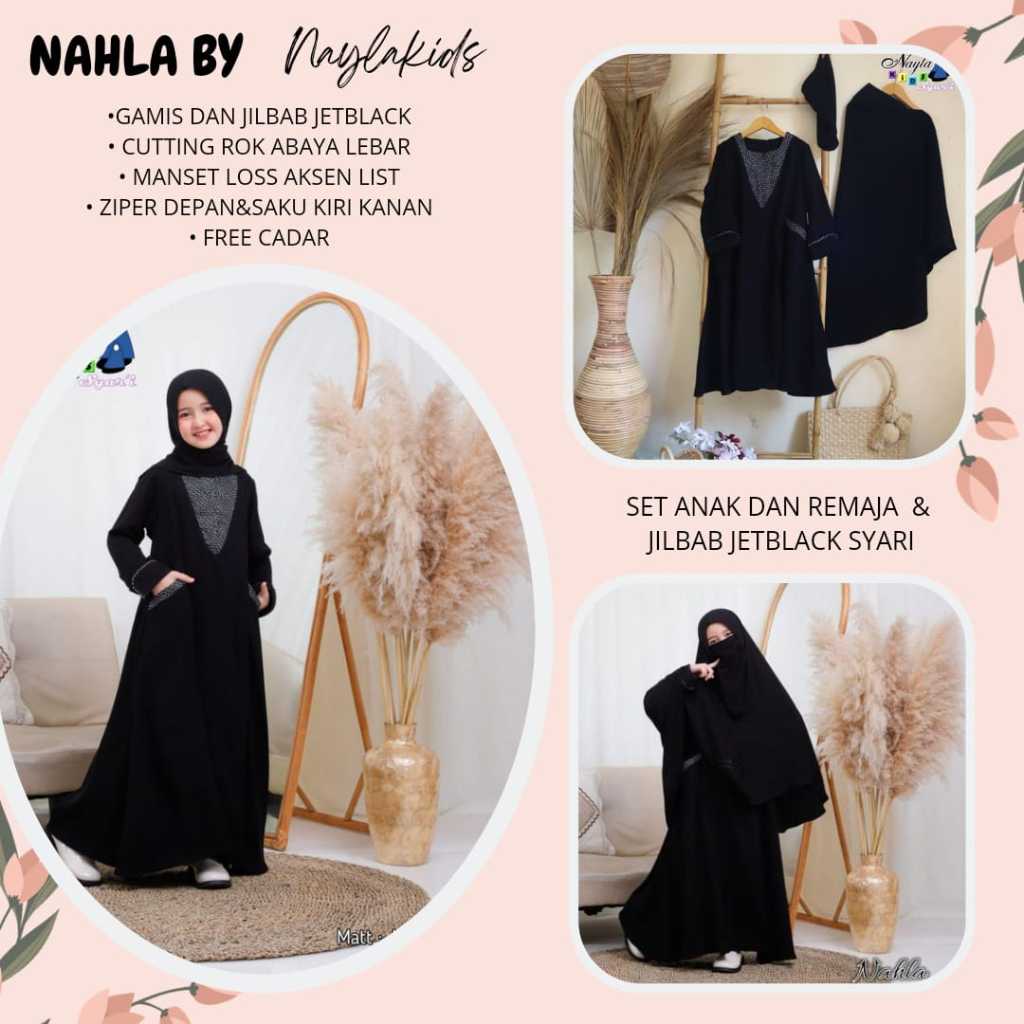 Jual Nahla set gamis anak by Nayla kids | Shopee Indonesia