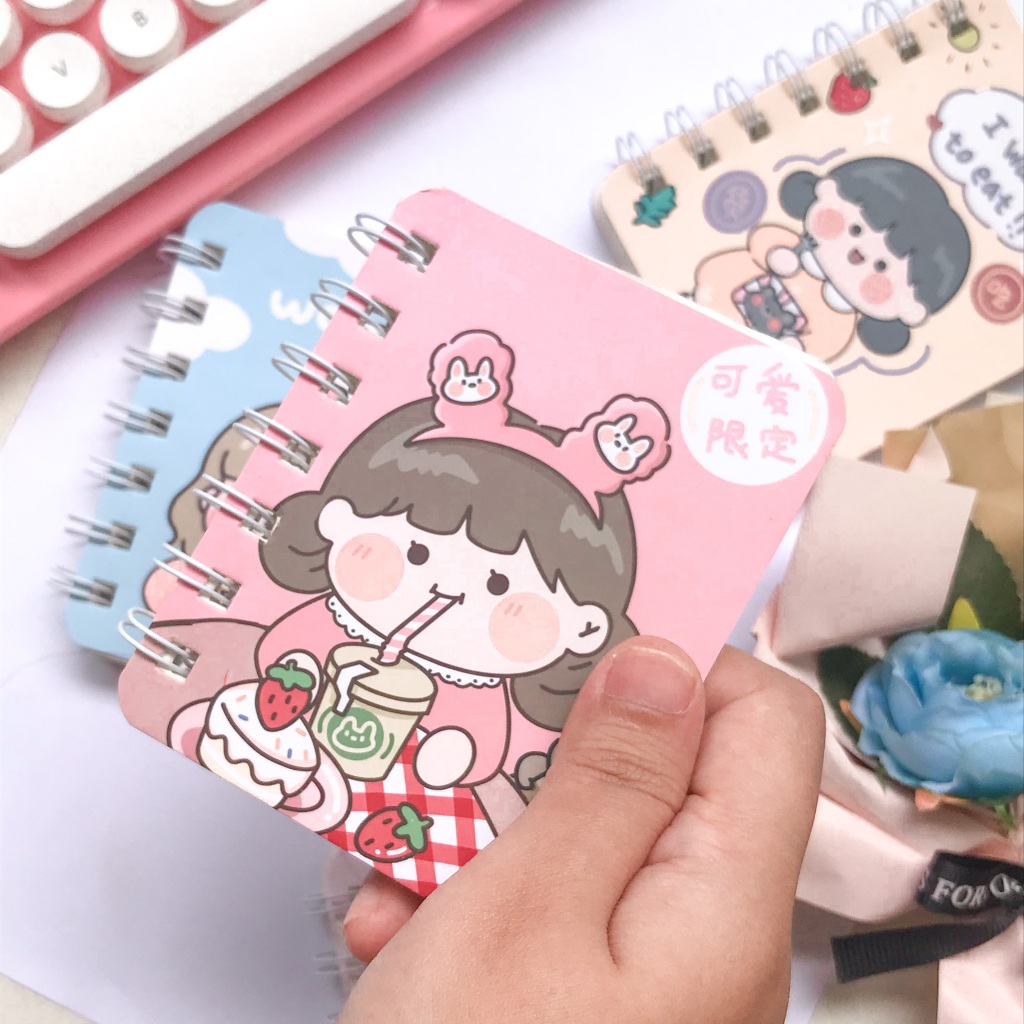 Jual FREE CUTE STICKER!! SUPER CUTE NOTEBOOK MINI AESTHETIC #LINED ...