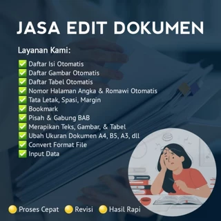 Jual jasa edit dokumen Harga Terbaik & Termurah Juli 2024 | Shopee ...