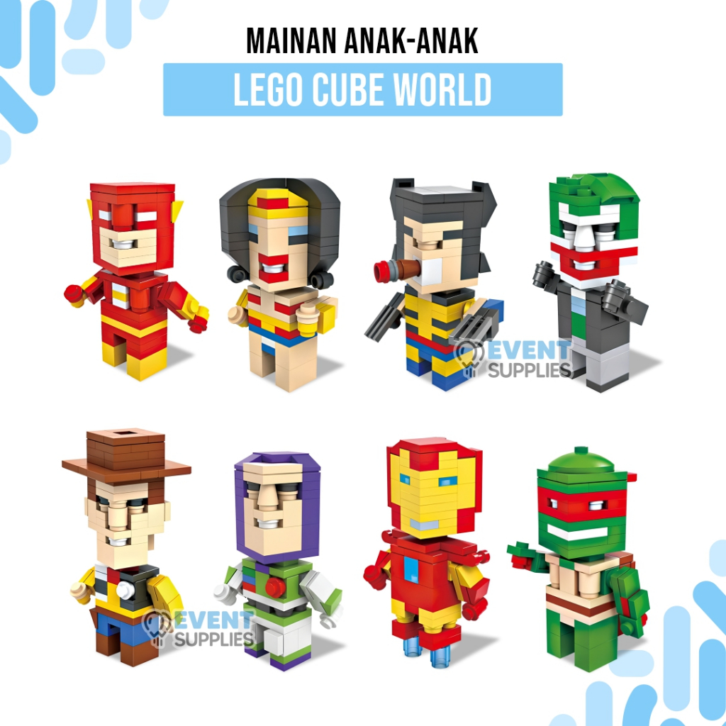 Jual Lego Cartoon Star Karakter Action Figure Nano Block World Series ...