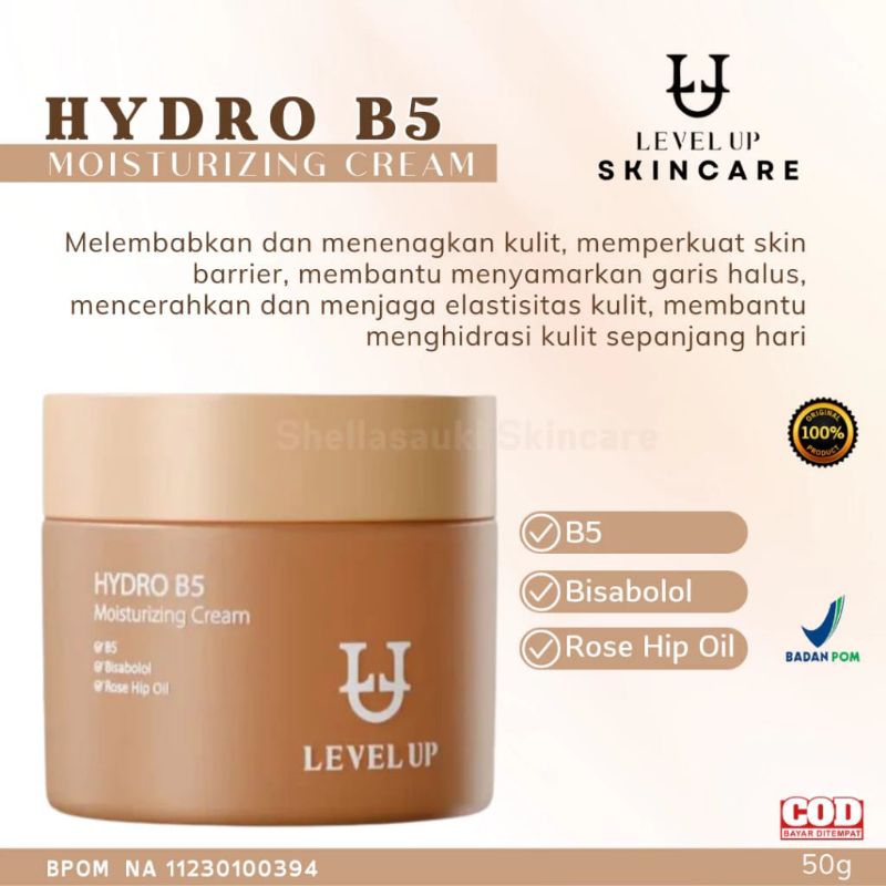 Jual MOISTURIZER CREAM HYDRO B5 LEVEL UP BEAUTY | Shopee Indonesia