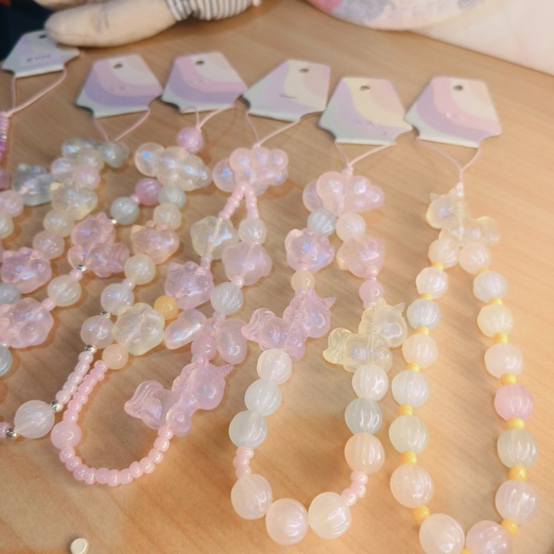 Jual strap hp ready jelly manik-manik glow in the dark | Shopee Indonesia
