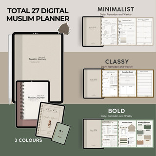 Jual Bundle Premium Muslim Planner Undate /Muslim Planner total 27 buah ...
