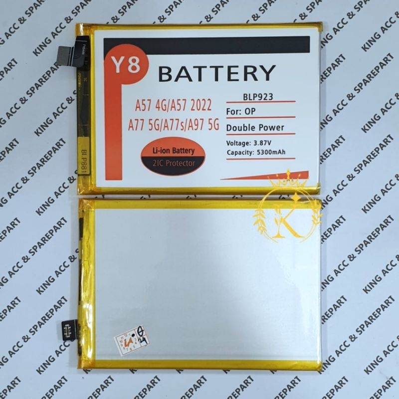 Jual BATERAI BATRE BATERE BATTERY Y8 OPPO A57 4G / A57 2022 / A77 5G / A77S / A97 5G ( BLP923 ...
