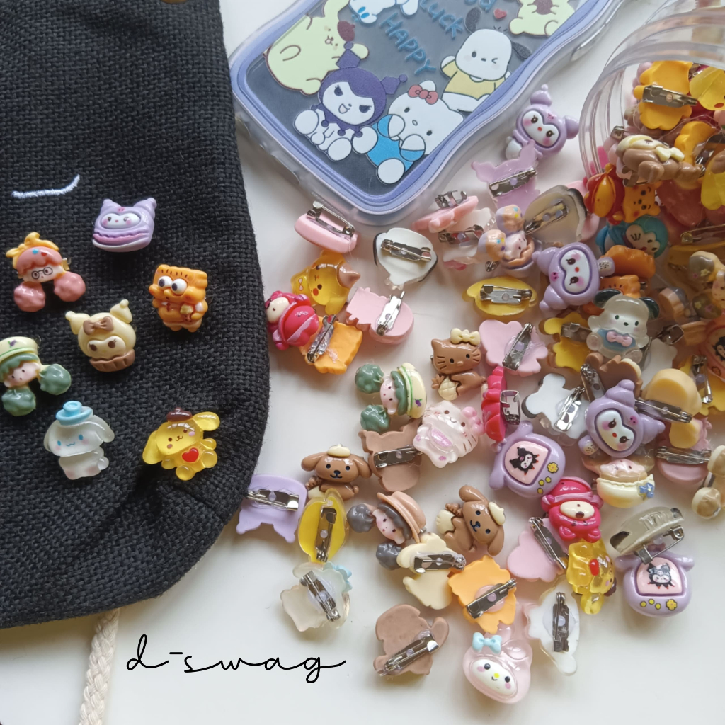 Jual 3 pcs Peniti Sanrio Kuromi Melody Cinnamoroll Spongebob Patrick ...