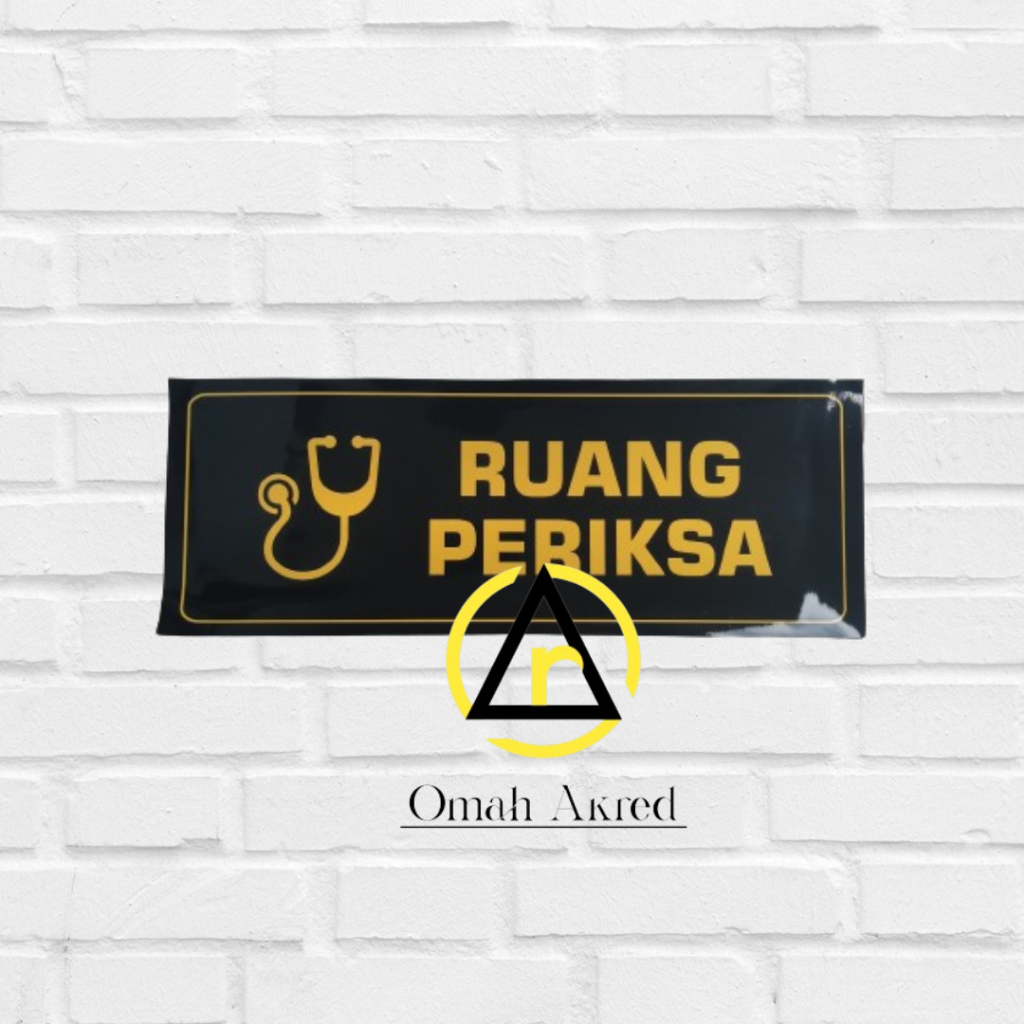Jual Stiker Ruang Periksa - Penanda Ruang Periksa - Stiker Vinyl ...