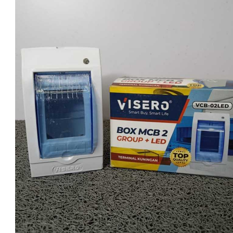 Jual BOX MCB 2 GROUP + LED VCB-02LED VISERO | Shopee Indonesia