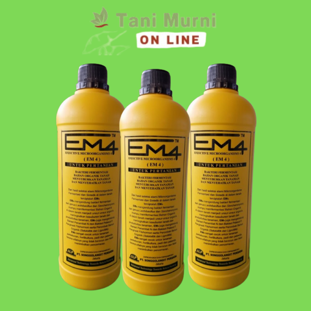 Jual Pupuk Cair Organik EM4 Kuning untuk Pertanian 1 Liter | Shopee ...