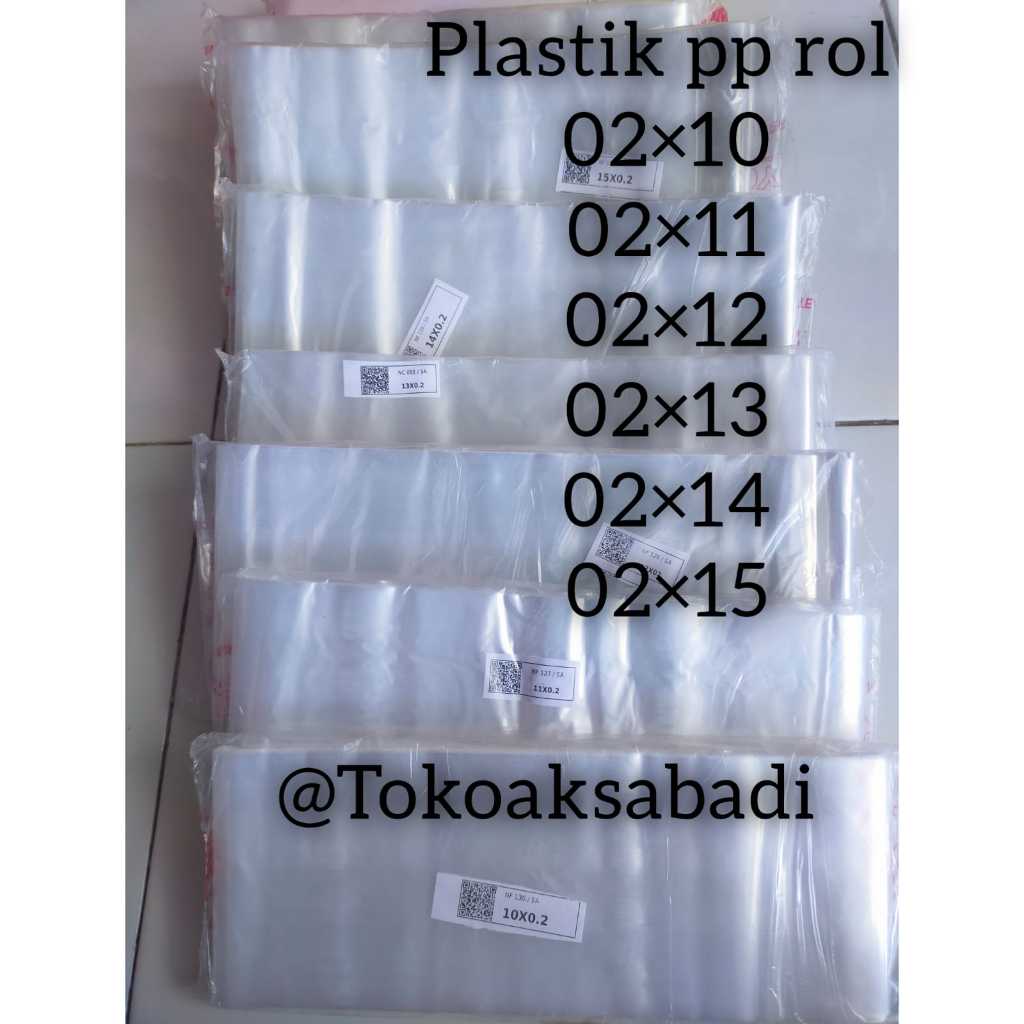 Jual Plastik PP Roll Cap joyoboyo/jet Panjang 100 m Tebal 0.02 mm Lebar ...