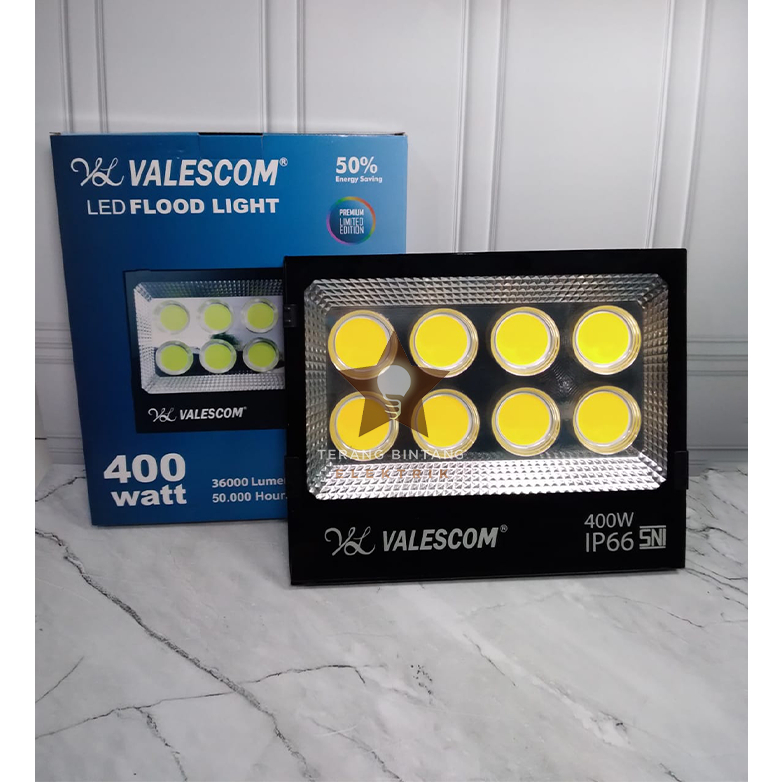 Jual Lampu sorot LED Valescom COB 400 watt super bright- putih dan warm white/kuning | Shopee ...