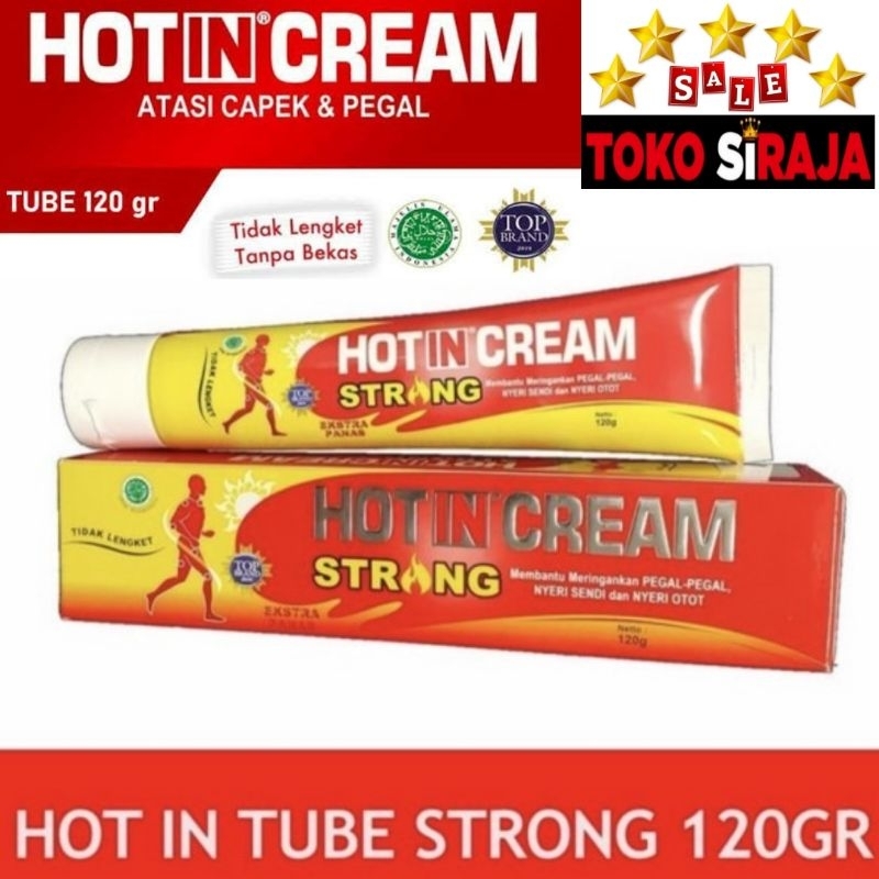 Jual HOTIN CREAM TUBE STRONG 120 GRAM / HOT IN CREAM EXTRA PANAS 120 GR ...