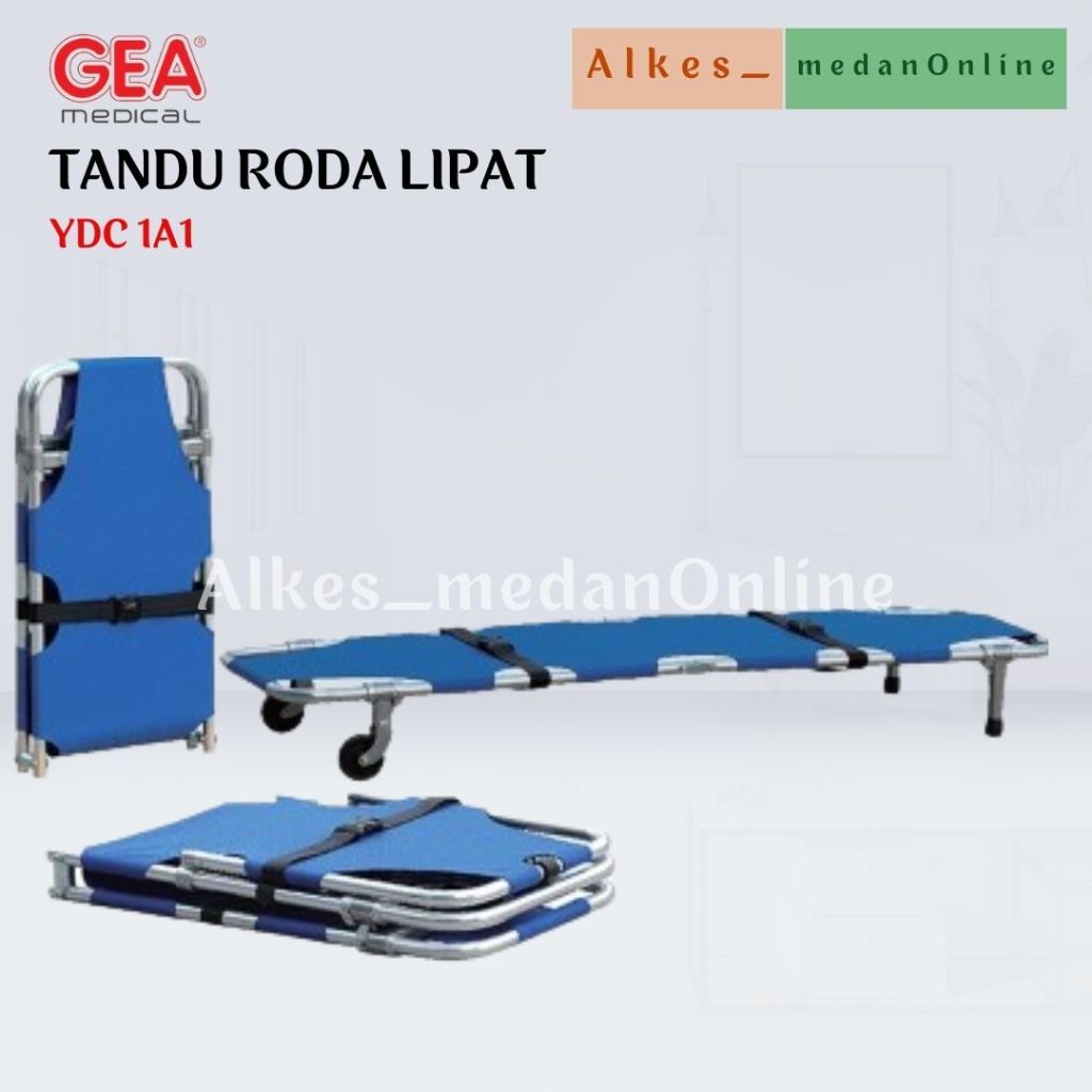 Jual GEA YDC -1A1 Tandu Lipat Plus Roda Folding Stretcher | Shopee ...